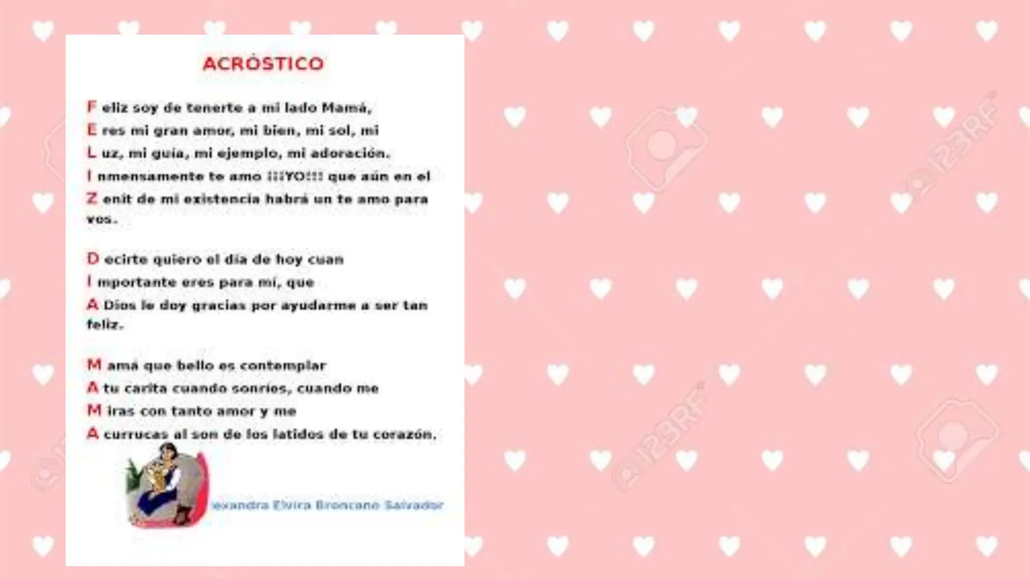 Cancion Y Poesia Para Mamá Para Celebrar El Dia De La Madre Ppt