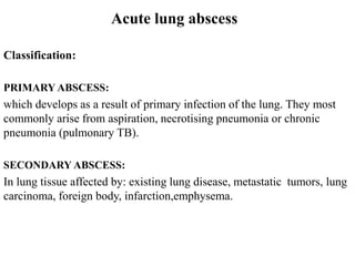 lung-abscess | PPTX