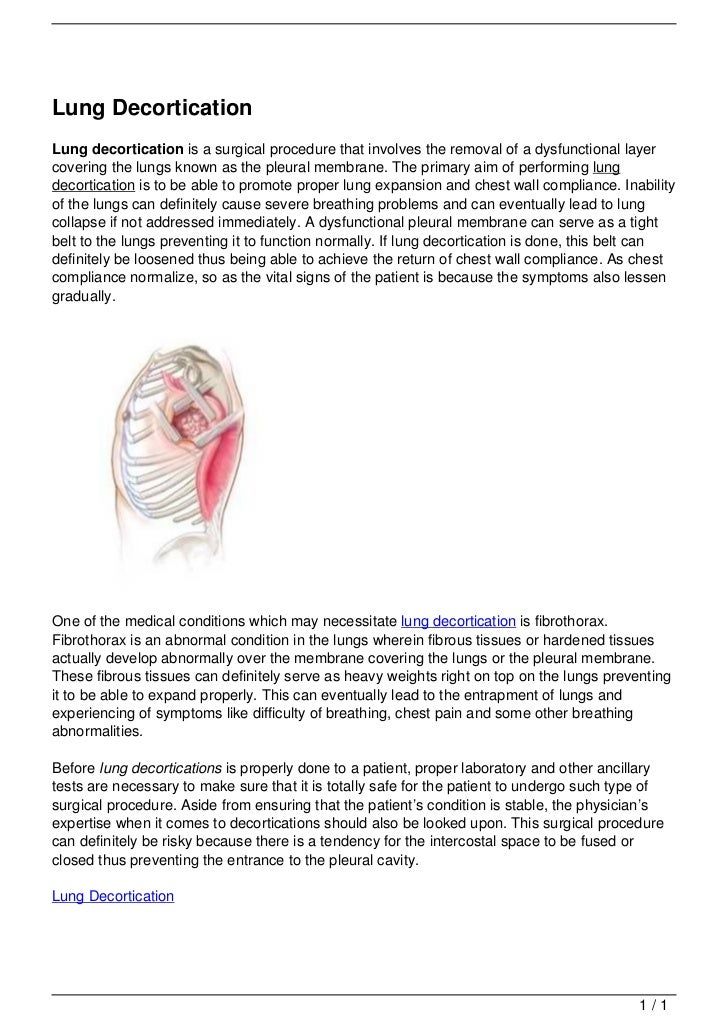 Lung Decortication