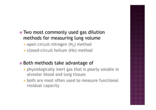 Pneumology - Lung volumes-airway-resistance | PDF