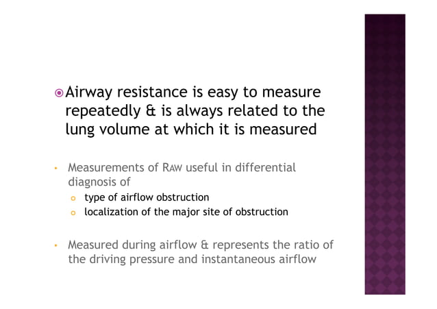 Pneumology - Lung volumes-airway-resistance | PDF