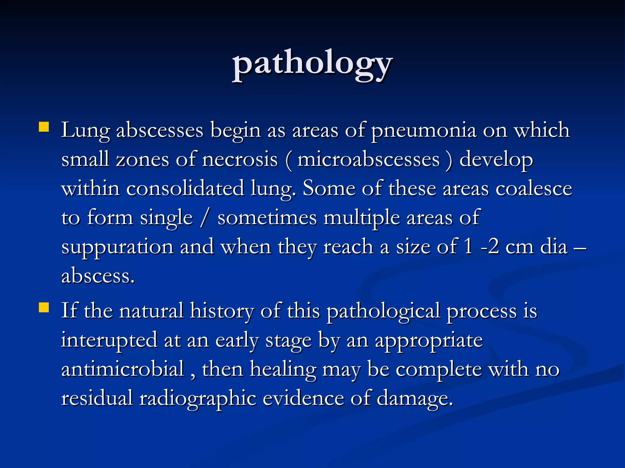 Lung abscess | PPT