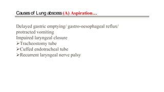 Lungabscess 171204080119 | PPT