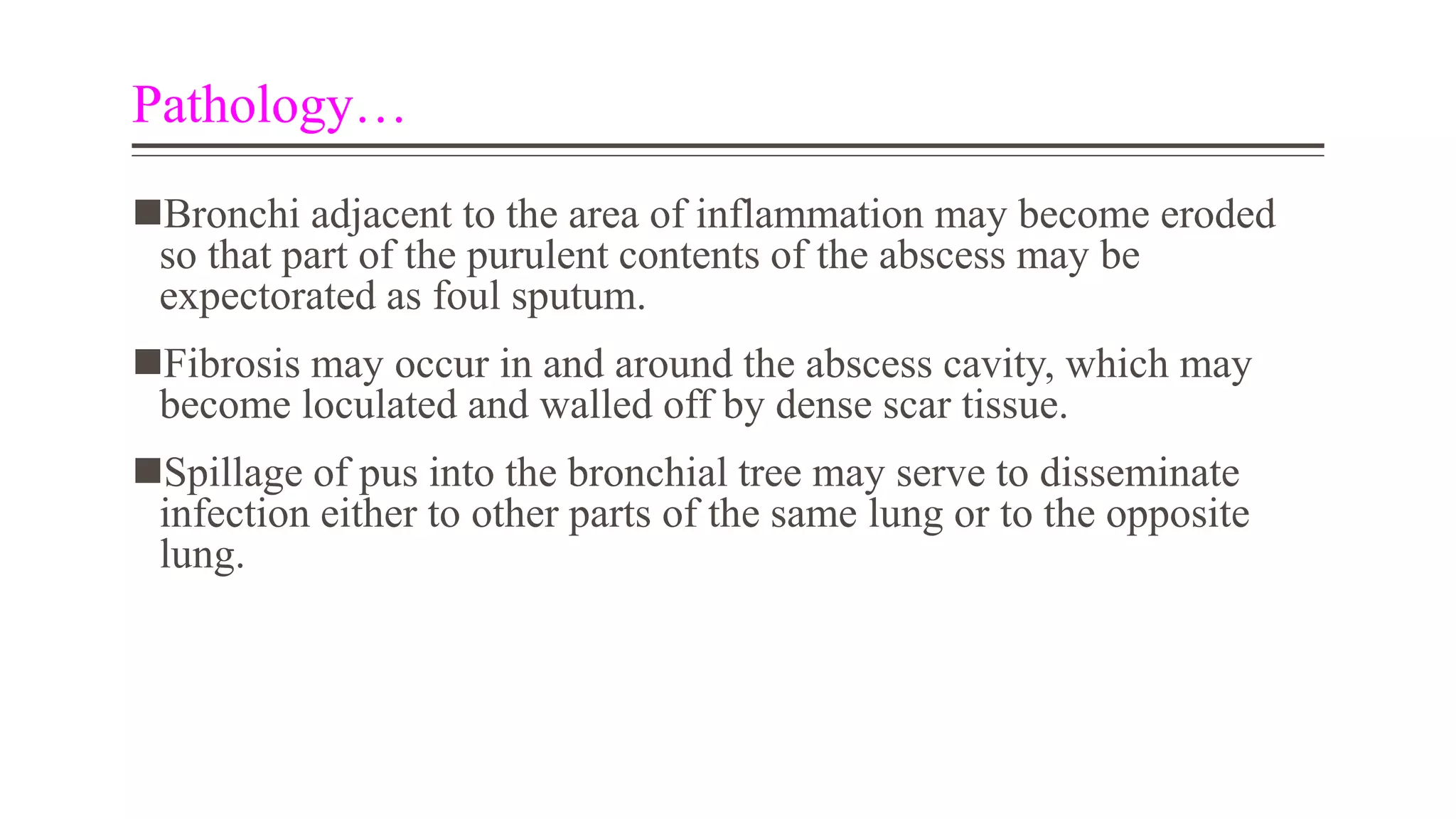 Lung abscess | PPTX