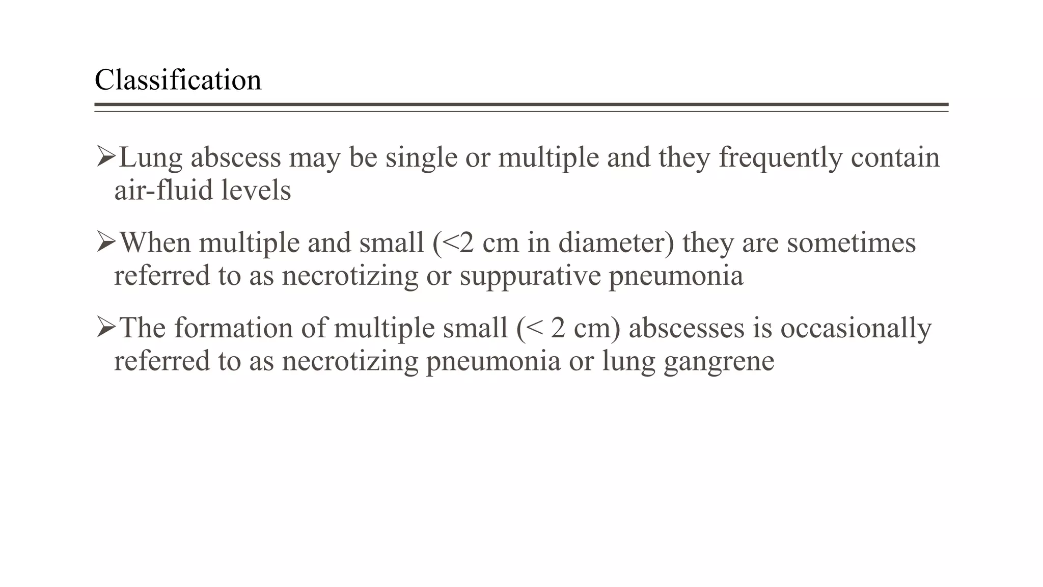 Lung abscess | PPTX