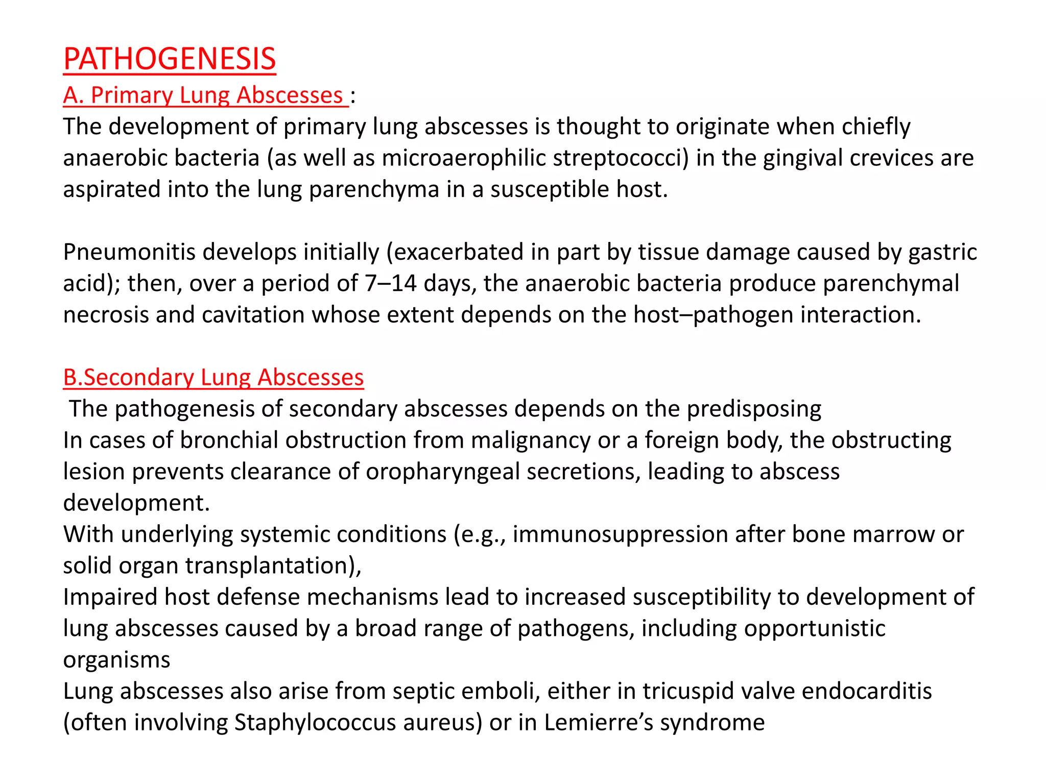 Lung abscess | PPTX