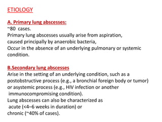 Lung abscess | PPT
