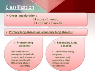 Lung abscess | PPTX