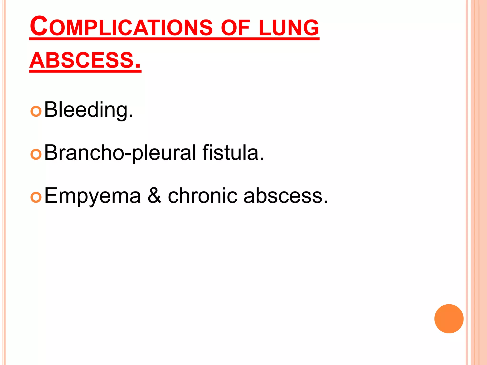 Lung abscess & Nursing care | PPTX