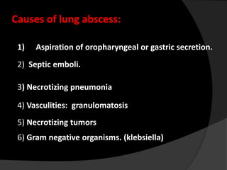 Lung abscess | PPTX