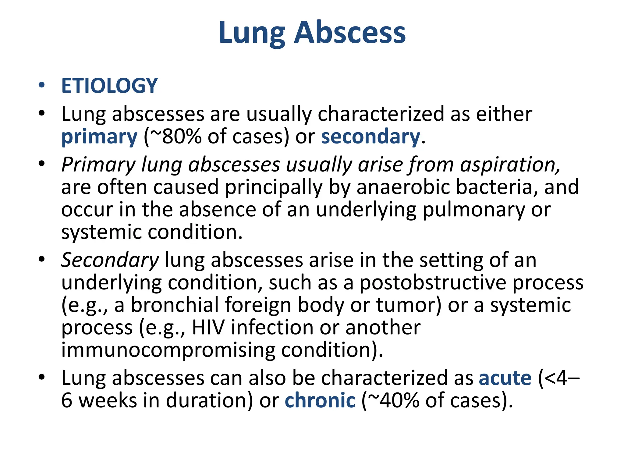 Lung Abscess.pptx for medical students.. | PPTX