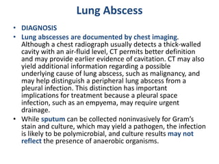 Lung Abscess.pptx for medical students.. | PPT