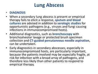 Lung Abscess.pptx for medical students.. | PPTX