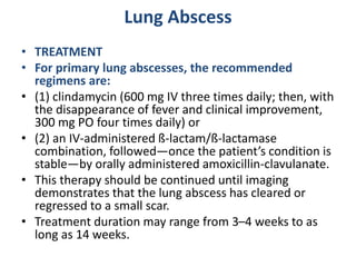 Lung Abscess.pptx for medical students.. | PPTX