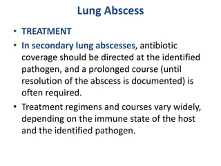 Lung Abscess.pptx for medical students.. | PPTX