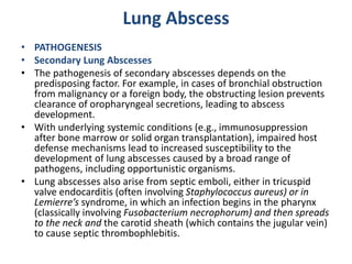 Lung Abscess.pptx for medical students.. | PPT