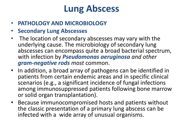 Lung Abscess.pptx for medical students.. | PPT