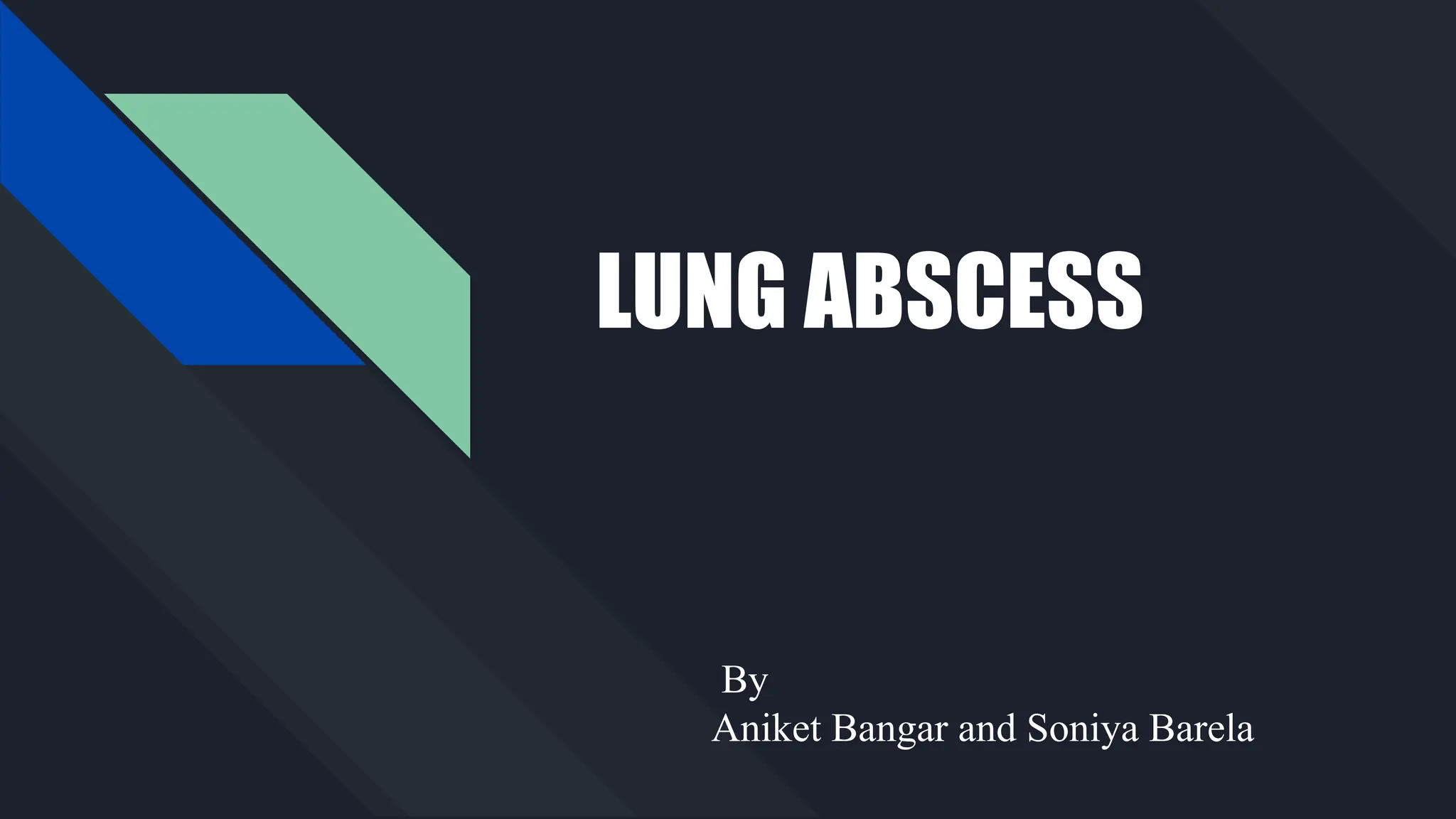 Lung Abscess .easy pathology and understanding | PDF