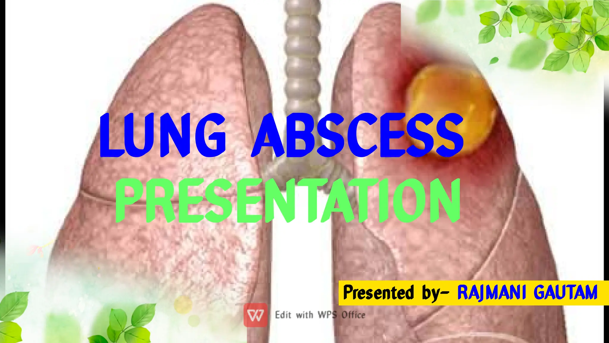 LUNG ABSCESS Presentation heart related disease.pdf