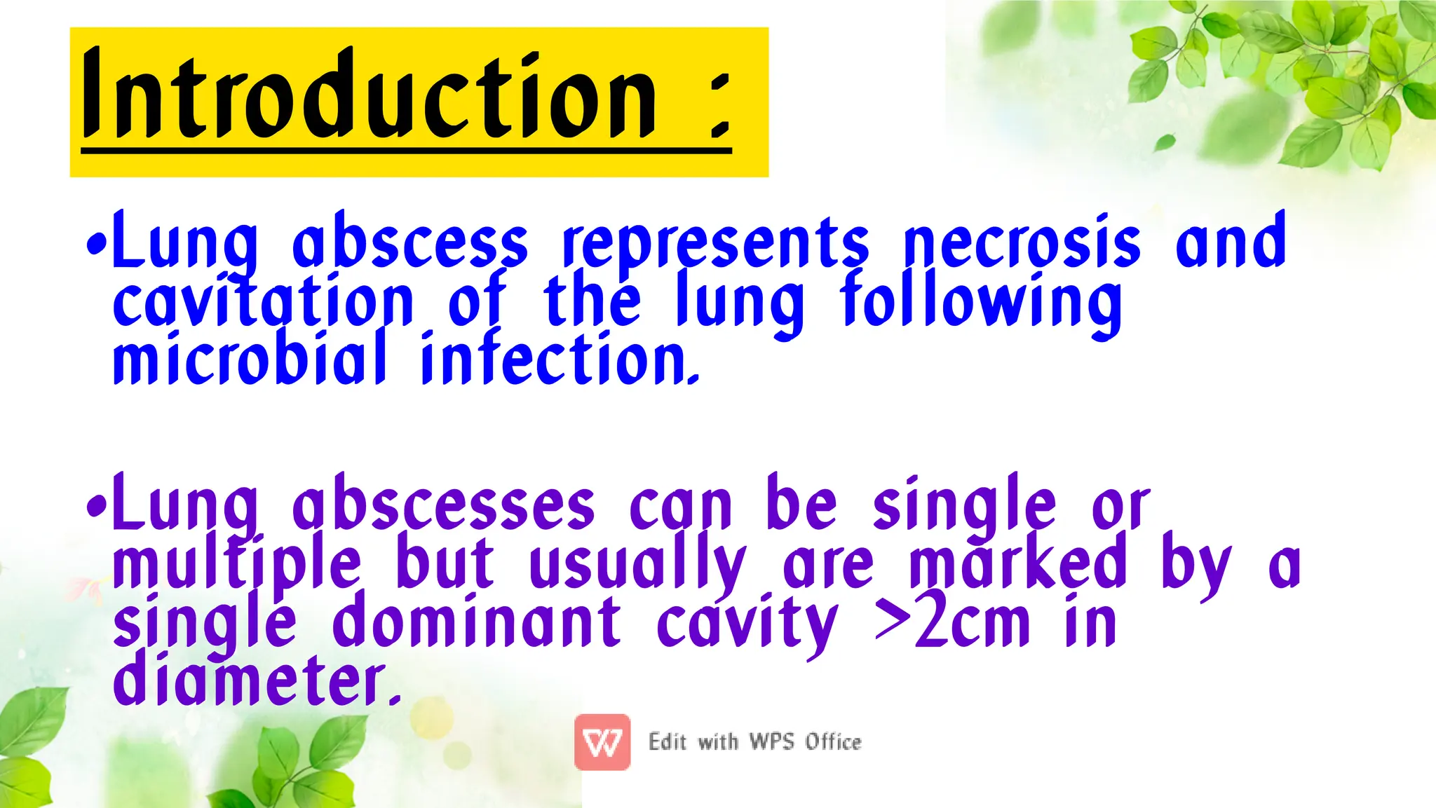 LUNG ABSCESS Presentation heart related disease.pdf