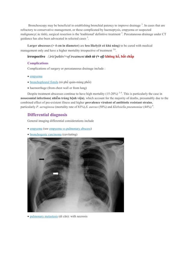 Lung abscess pdf | PDF