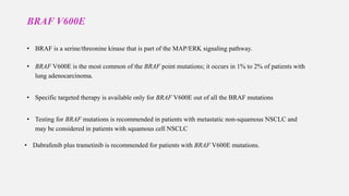 Lung adenocarcinoma -molecular pathology | PPTX
