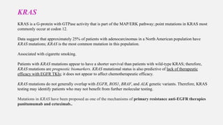 Lung adenocarcinoma -molecular pathology | PPTX