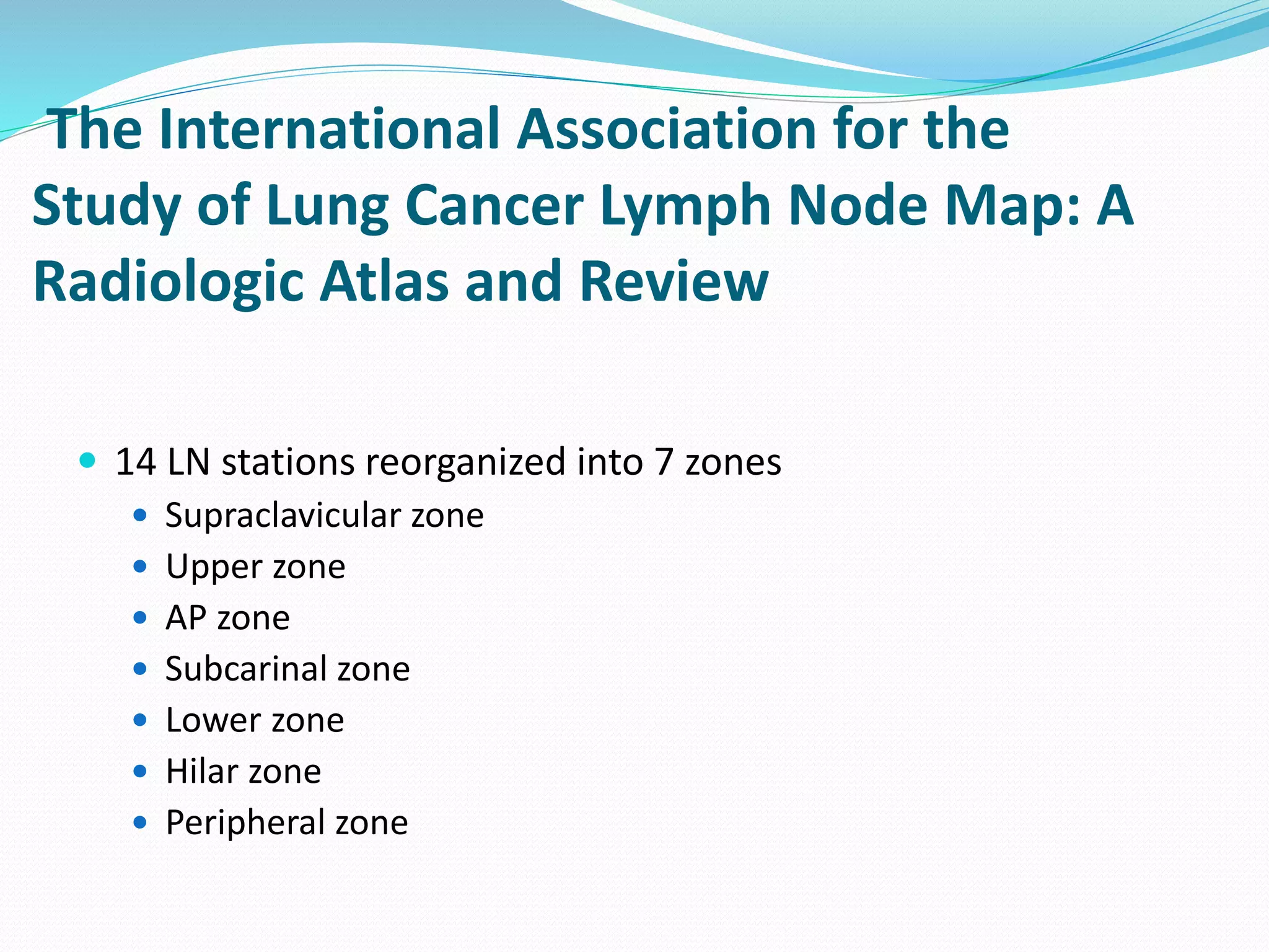 Lymph nodal stations in ca lung | PPTX