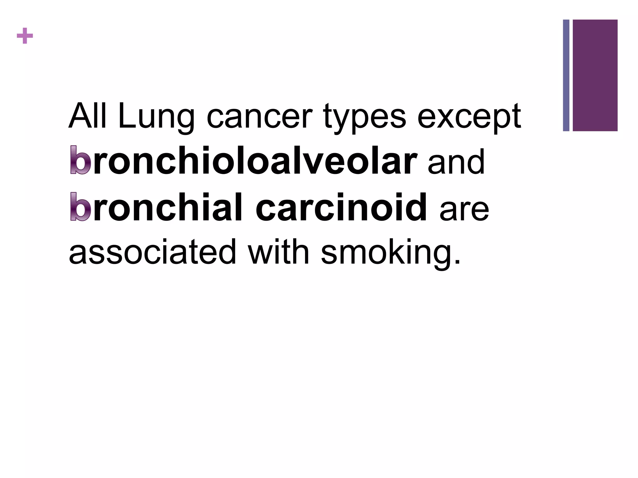 Lung Cancer Pathology & Clinical | PPTX