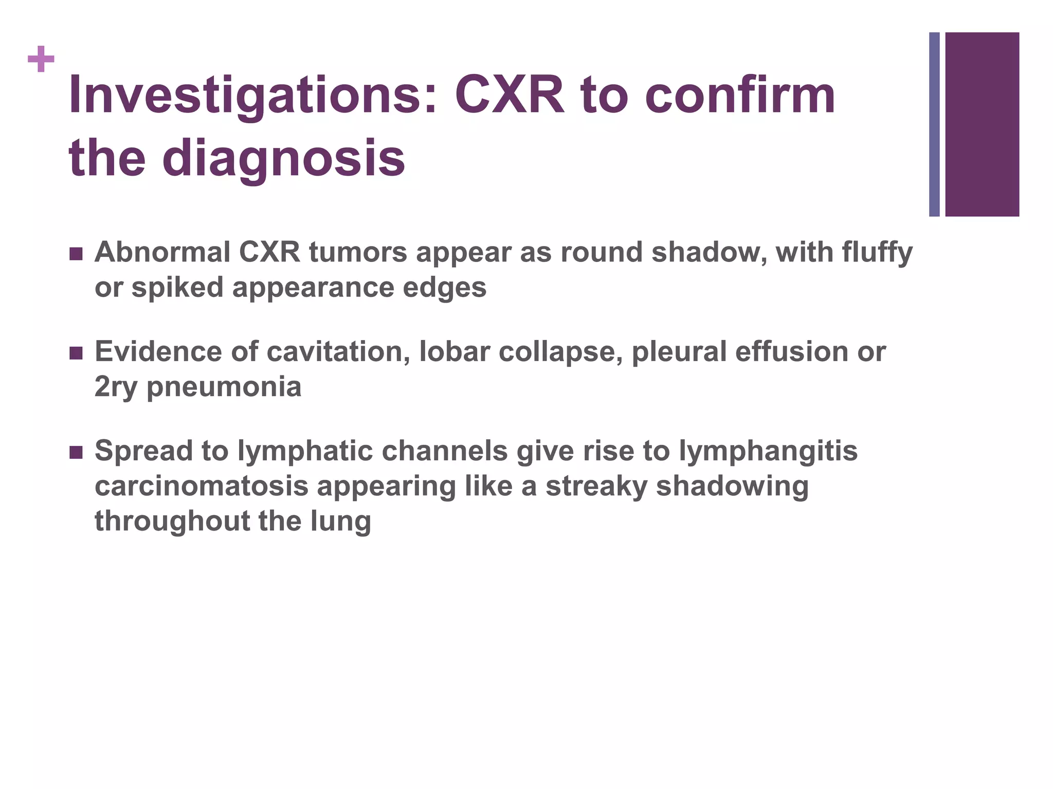 Lung Cancer Pathology & Clinical | PPTX