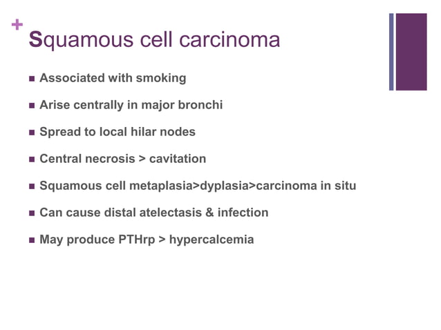 Lung Cancer Pathology & Clinical | PPTX