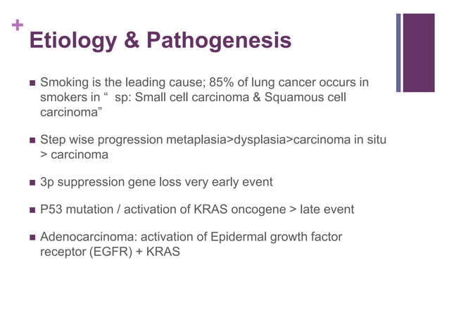 Lung Cancer Pathology & Clinical | PPTX