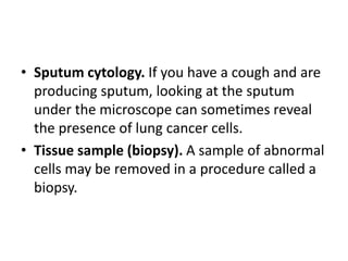 Lung cancer | PPTX