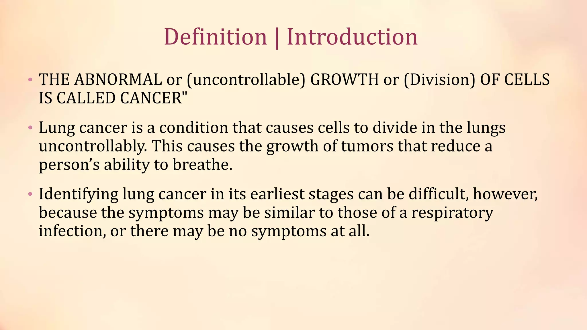 Lung cancer-medical discussion | study | PPT
