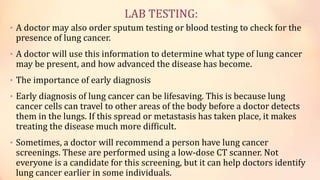 Lung cancer-medical discussion | study | PPTX