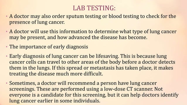 Lung cancer-medical discussion | study | PPT