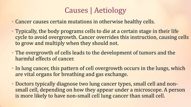 Lung cancer-medical discussion | study | PPT