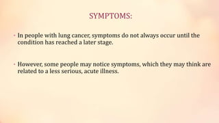 Lung cancer-medical discussion | study | PPTX