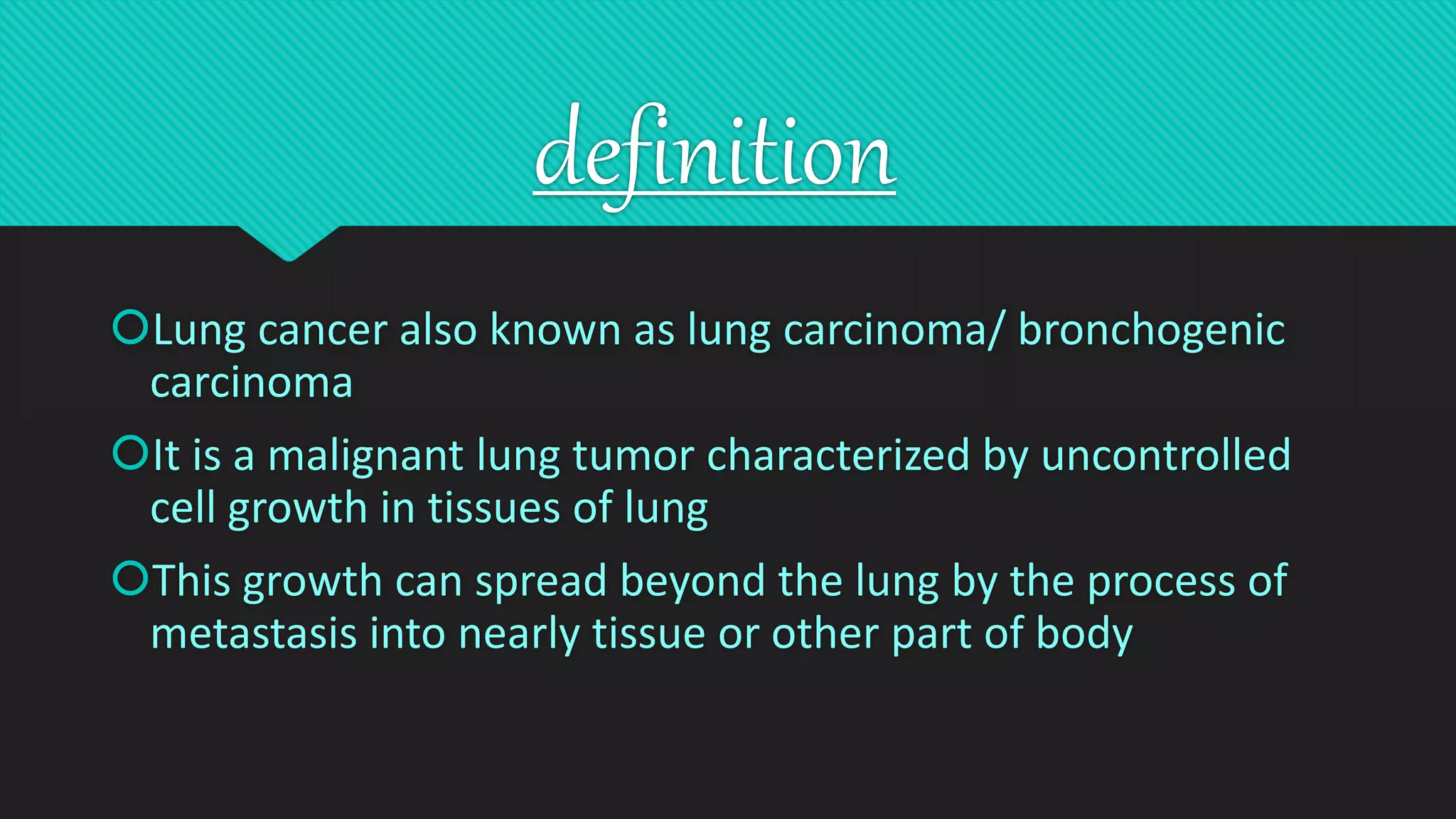 lung cancer.pptx | Free Download