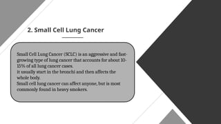 a report about lung cancer and it`s types | PPTX
