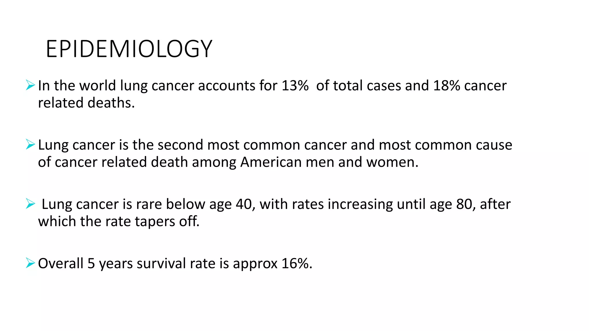 Lung cancer anatomy to pathological classification | PPTX