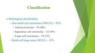 Lung cance - April'18 | PPT