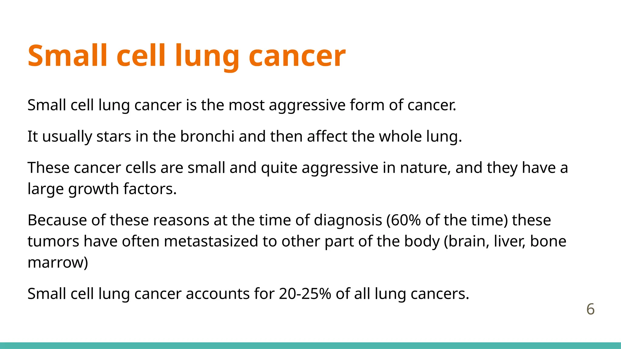 lung cancer with types and pathophysiology | PPTX