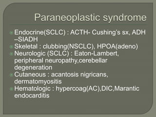 Lung cancer for undergraduates | PPTX