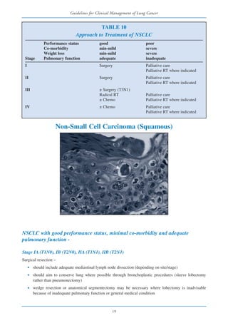 Lung cancer guidelines | PDF