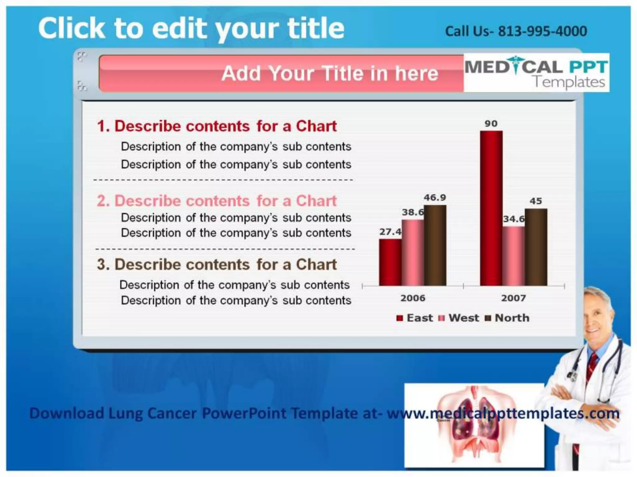 Lung Cancer PowerPoint Template | PPTX | Cancer | Diseases and Conditions