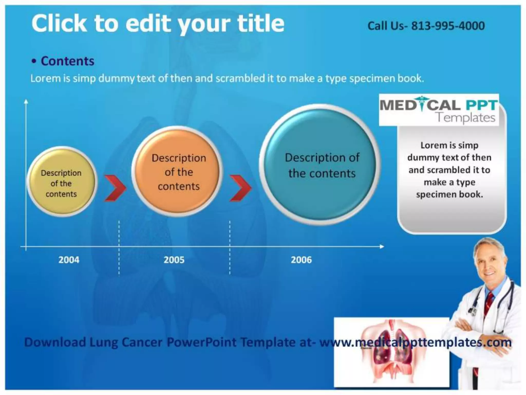 Lung Cancer PowerPoint Template | PPTX | Cancer | Diseases and Conditions