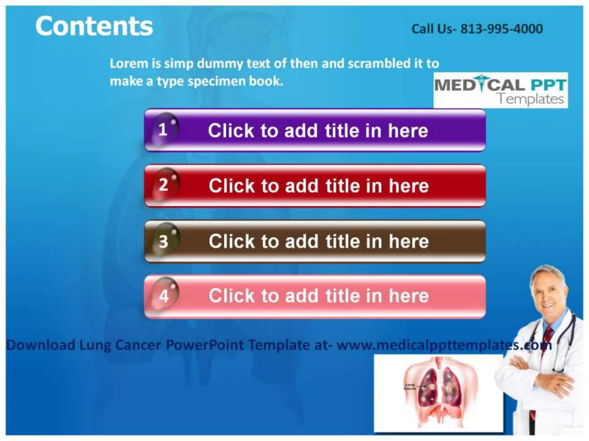 Lung Cancer PowerPoint Template | PPTX