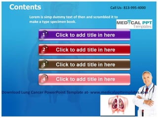 Lung Cancer PowerPoint Template | PPT