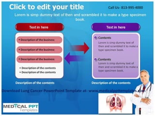 Lung Cancer PowerPoint Template | PPT